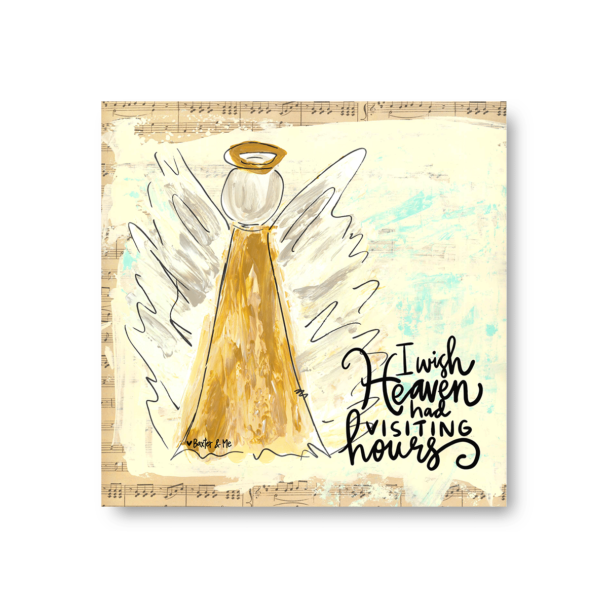 Visiting Hours Canvas | White Orchid Florist & Gifts